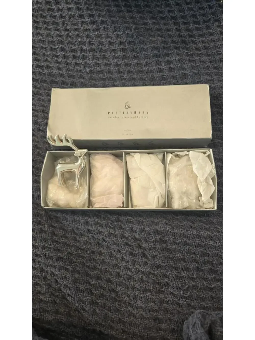 Pottery Barn | Accents | Pottery Barn Reindeer Place Card Holders ...